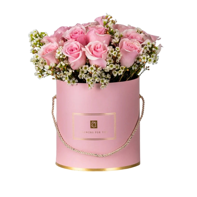 Pink Rose Box Arrangement – GiftNYou